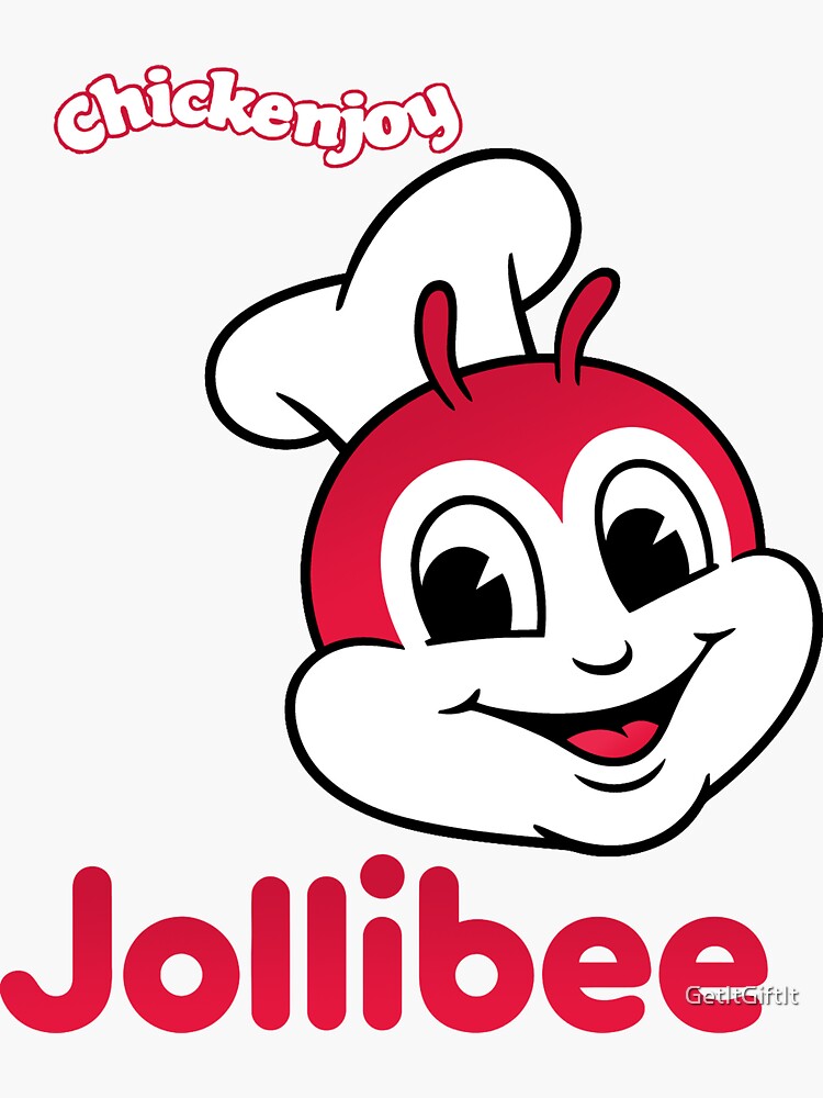 "Jollibee Chickenjoy Filipino Fast Food design " Sticker for Sale by ...