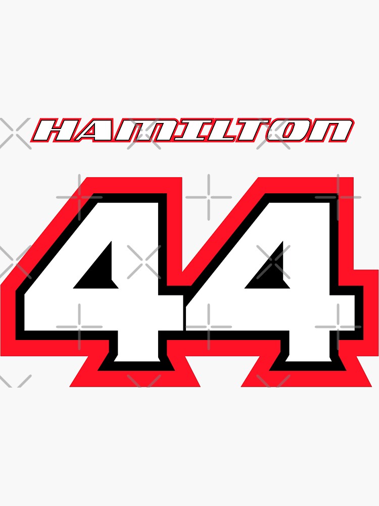 "Lewis HAMILTON_2014_Helmet #44" Sticker by Cirebox | Redbubble