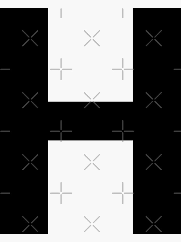 "Letter H Upper Case Matching Group Alphabet " Sticker for Sale by ...