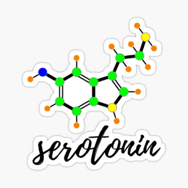 "serotonin" Sticker for Sale by atevern | Redbubble
