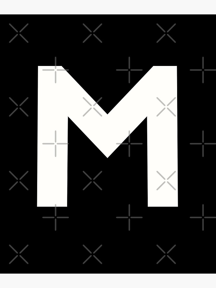 "Letter M Upper Case Matching Group Alphabet " Poster for Sale by ...