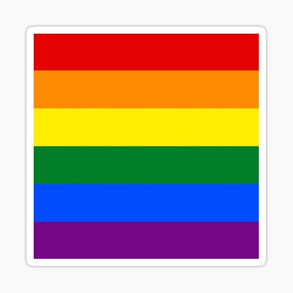 Lgbt Rainbow Flag Sticker For Sale By Fssw Redbubble