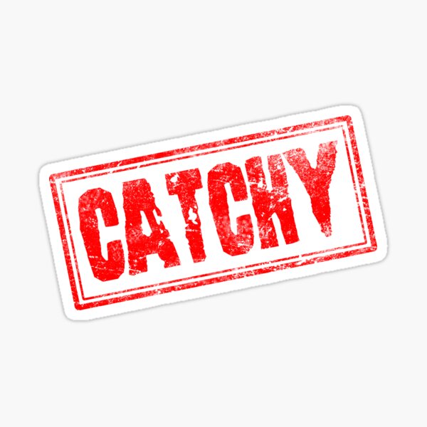 "Catchy (Vintage Stamp)" Sticker for Sale by SassyClassyMe | Redbubble