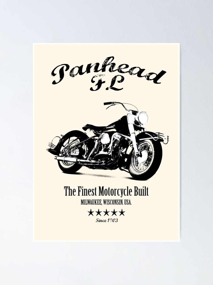 "The FL Panhead" Poster for Sale by rogue-design | Redbubble