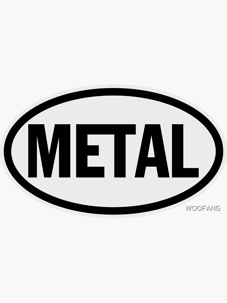 "METAL MUSIC" Sticker for Sale by WOOFANG | Redbubble