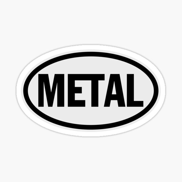 "METAL MUSIC" Sticker for Sale by WOOFANG | Redbubble