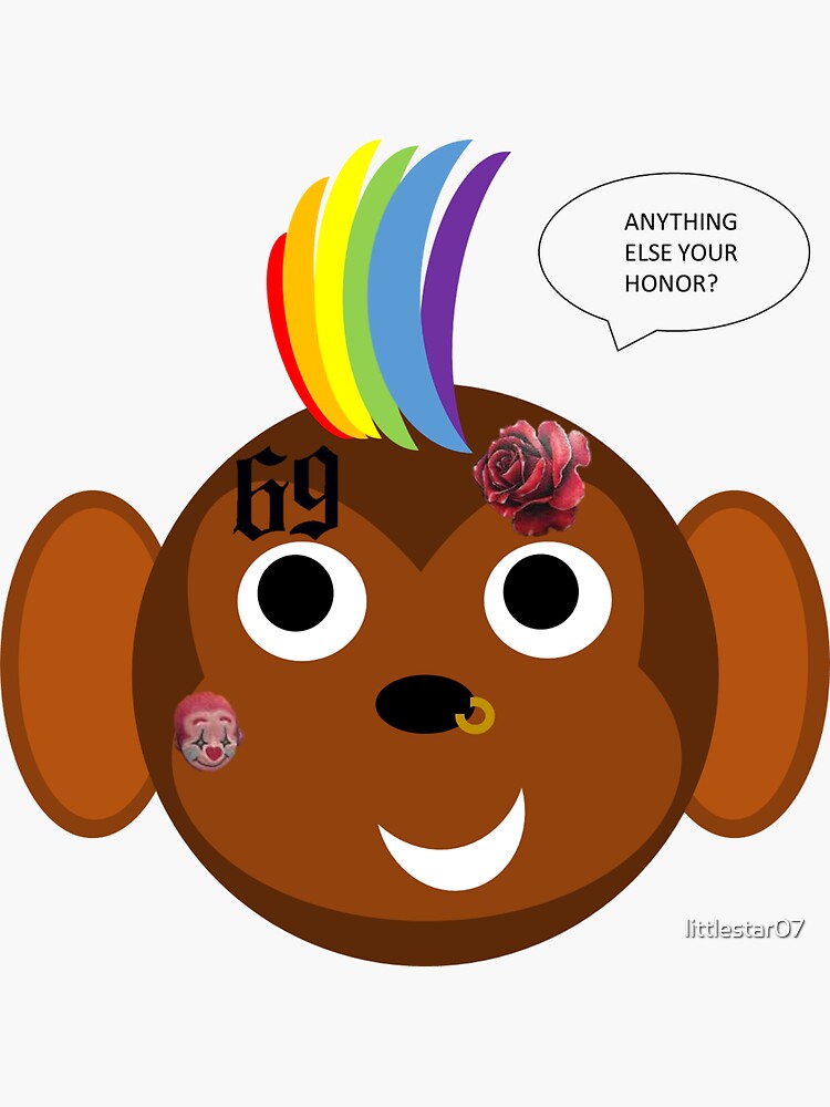 " Takashi 69 meme rainbow face tattoo " Sticker for Sale by ...