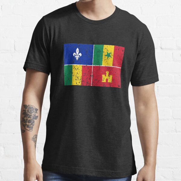 "Creole Flag Louisiana Creoles " T-shirt for Sale by brandonv111 | Redbubble | creole t-shirts ...