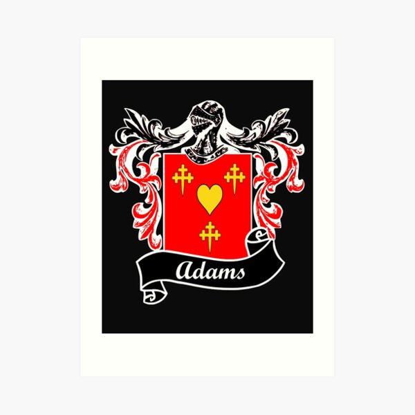 Adam Coat Of Arms Wall Art | Redbubble
