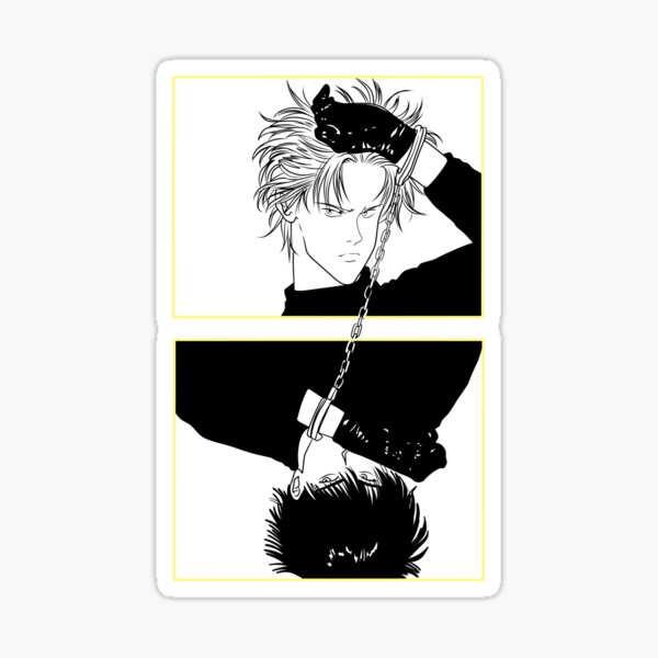 "BANANA FISH" Sticker for Sale by majotoyokai | Redbubble