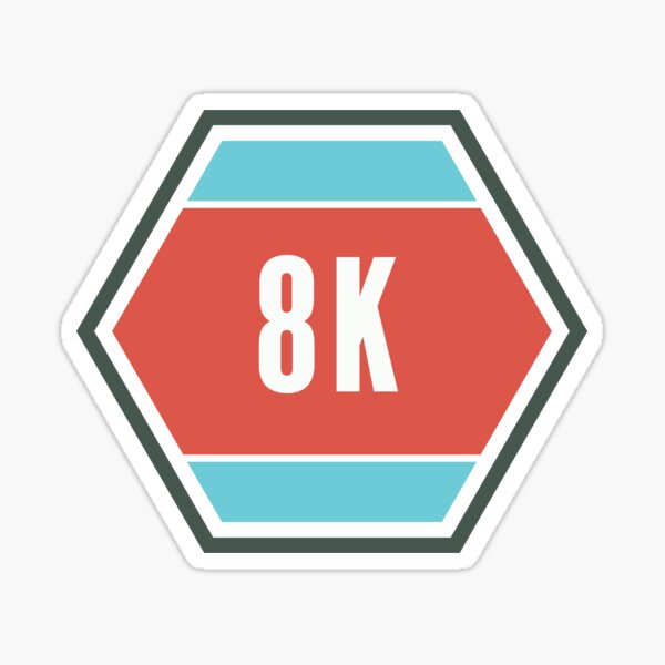 "8k Geometric Design" Sticker by kkrahn7 | Redbubble