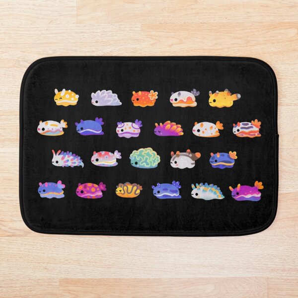 "Sea Slug Day" Bath Mat for Sale by pikaole | Redbubble