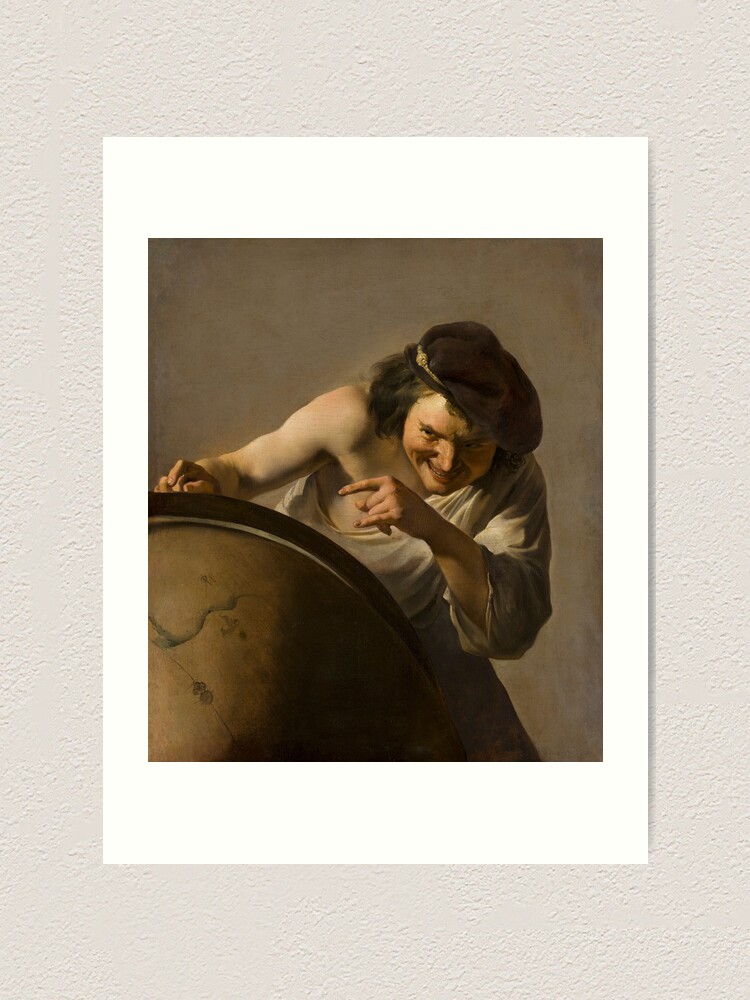"Democritus, the Laughing Greek Philosopher 1630" Art Print by liesjes ...