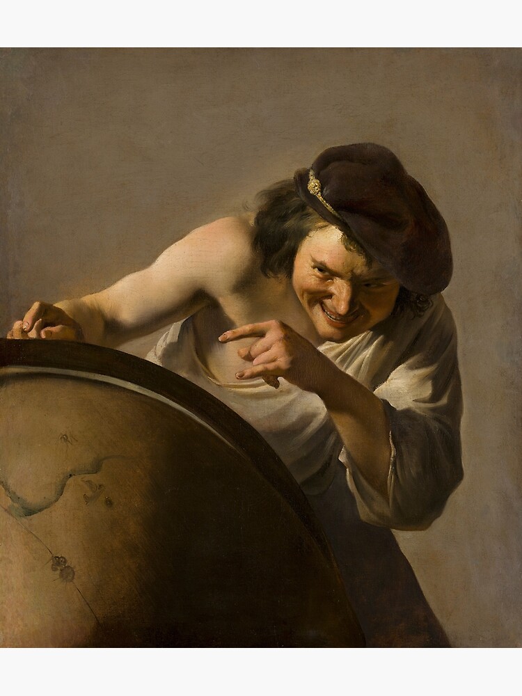 "Democritus, the Laughing Greek Philosopher 1630" Art Print by liesjes ...