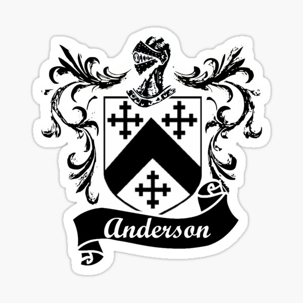 Pegatina «Escudo de armas de Anderson» de ljrigby | Redbubble
