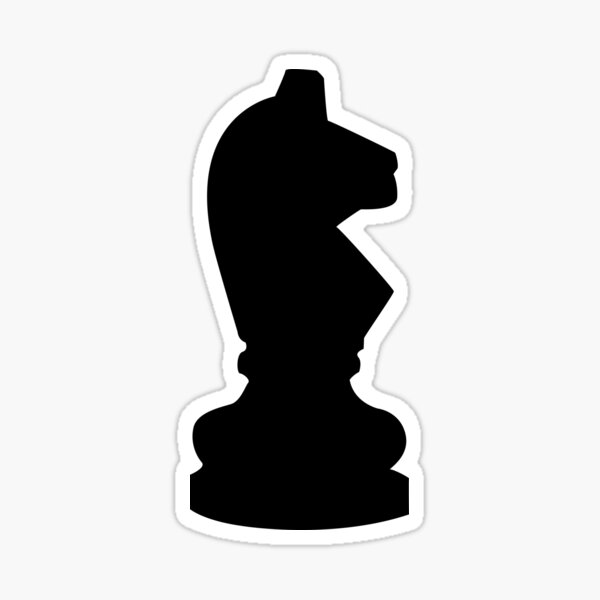 "Horse chess piece" Sticker for Sale by chubbyberry | Redbubble