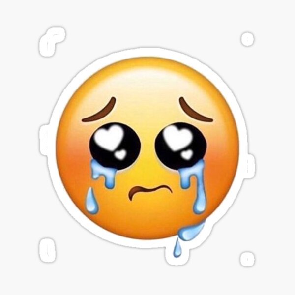 "UWU CUTE CRYING EMOJI" Sticker by xnarimanex | Redbubble