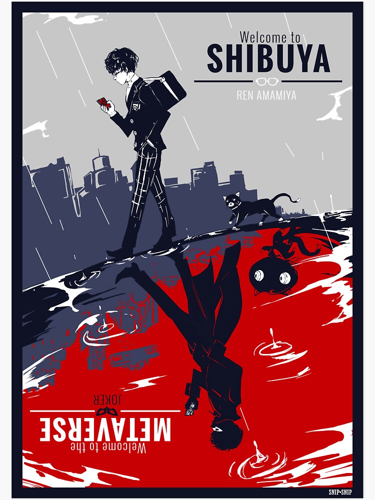 "Shibuya/Metaverse" Sticker for Sale by SnipSnipArt | Redbubble