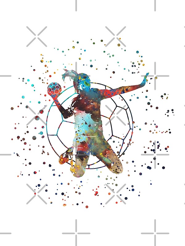"Girl handball" by Rosaliartbook | Redbubble