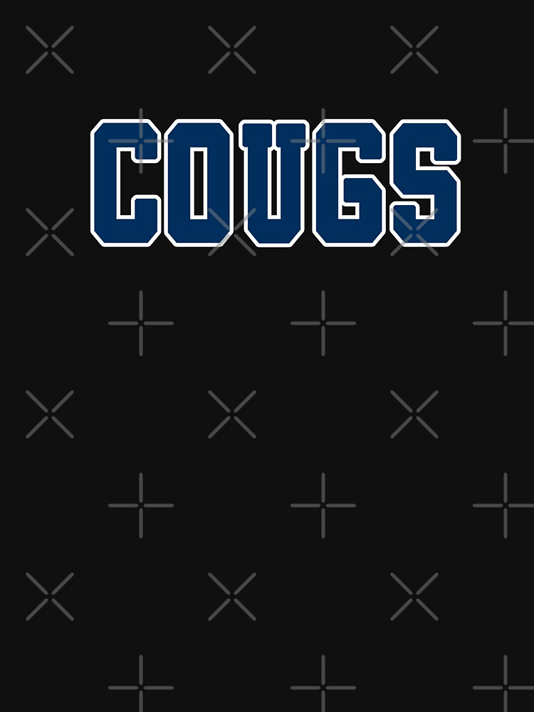 "Cougs in Blue Athletic Font " T-shirt for Sale by tropicaltees ...