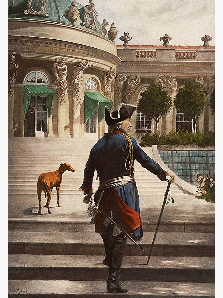 "Fredericus Rex with his Italian greyhound at Sansoucci" Poster for ...