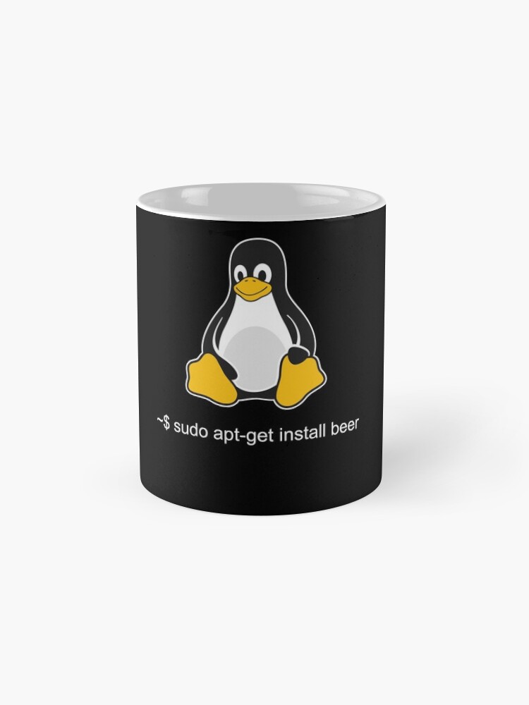 "Linux sudo get me a beer " Coffee Mug for Sale by vladocar | Redbubble