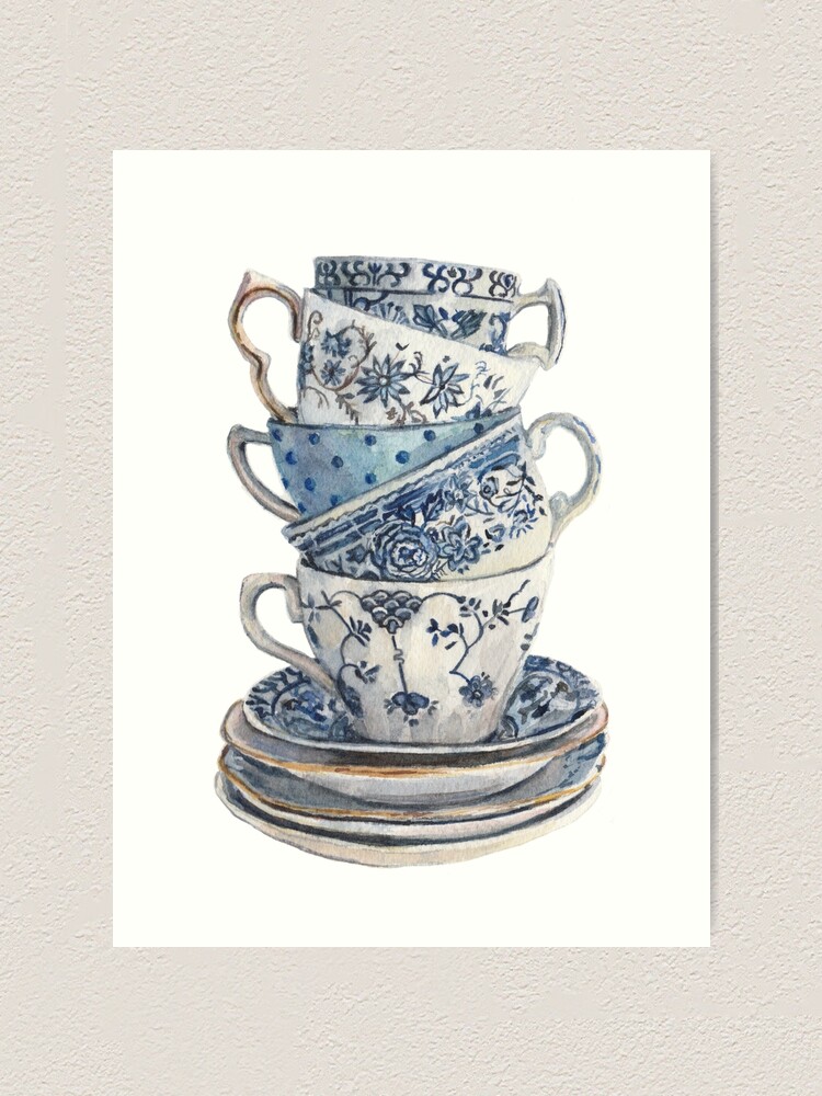 "Blue China" Art Print for Sale by ParisLome | Redbubble