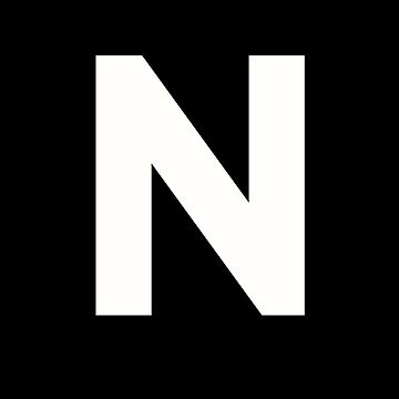 "Letter N Upper Case Matching Group Alphabet " Sticker for Sale by ...