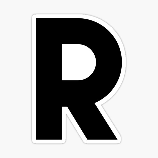 "Letter R Upper Case Matching Group Alphabet " Sticker for Sale by ...