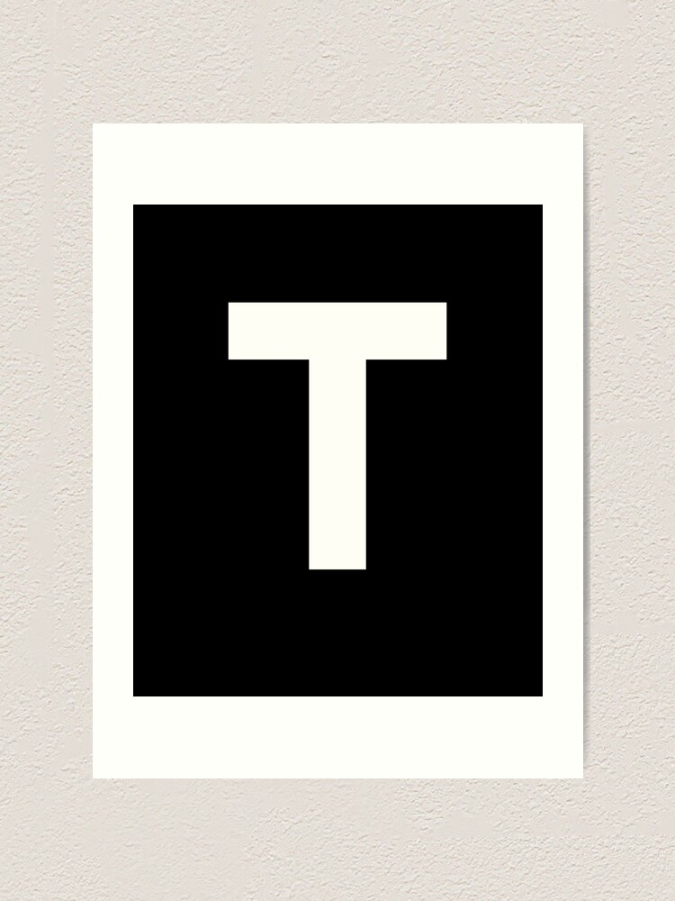 "Letter T Upper Case Matching Group Alphabet " Art Print for Sale by ...