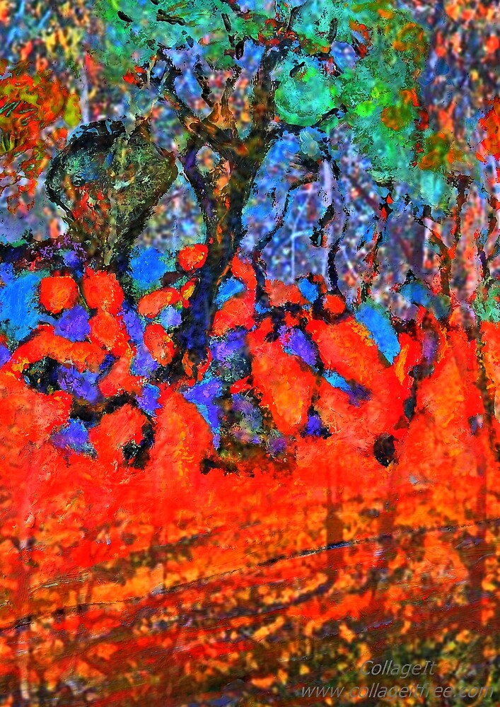 "The Fauve Tree ( Homage to Vlaminck)" by Richard Tuvey | Redbubble
