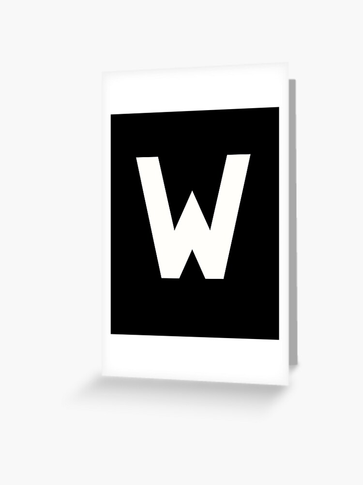 "Letter W Upper Case Matching Group Alphabet " Greeting Card for Sale ...