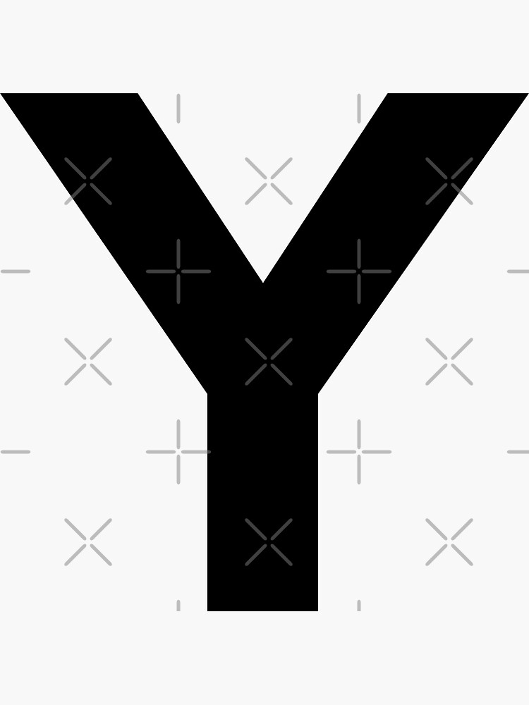 "Y Capital Letter, Letter Y Uppercase Matching Group Alphabet" Sticker ...