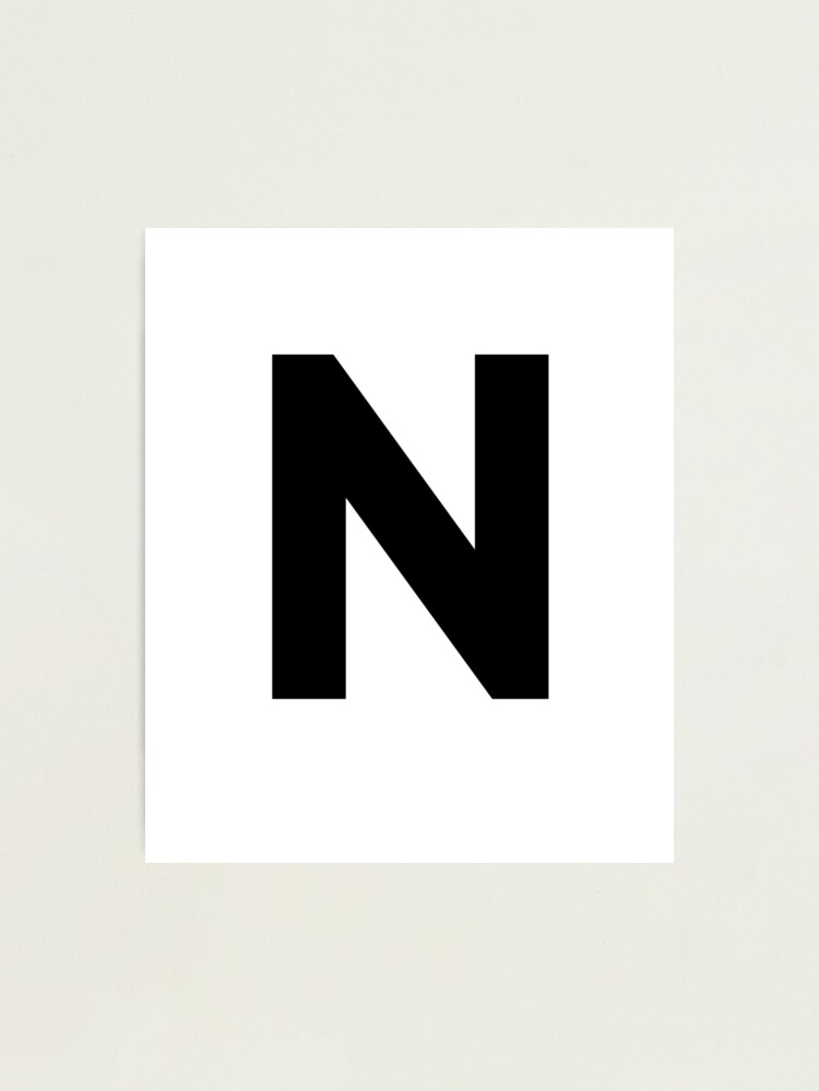 Capital Letter N