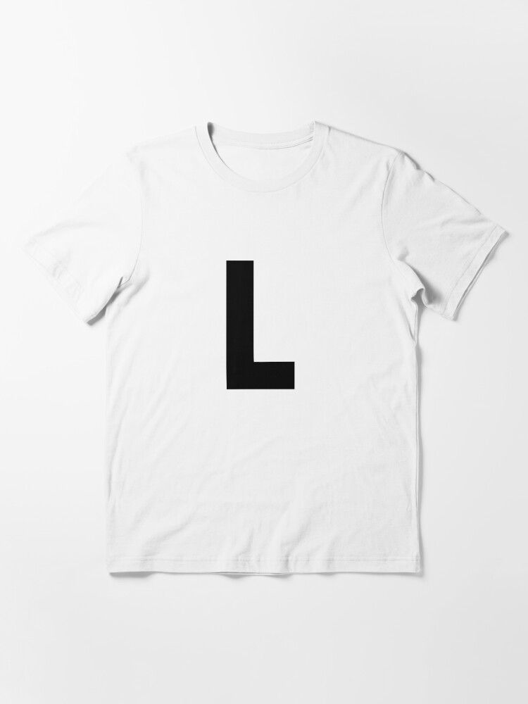 "L Capital Letter, Letter L Uppercase Matching Group Alphabet" T-shirt ...