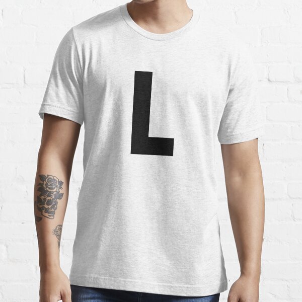 "L Capital Letter, Letter L Uppercase Matching Group Alphabet" T-shirt ...