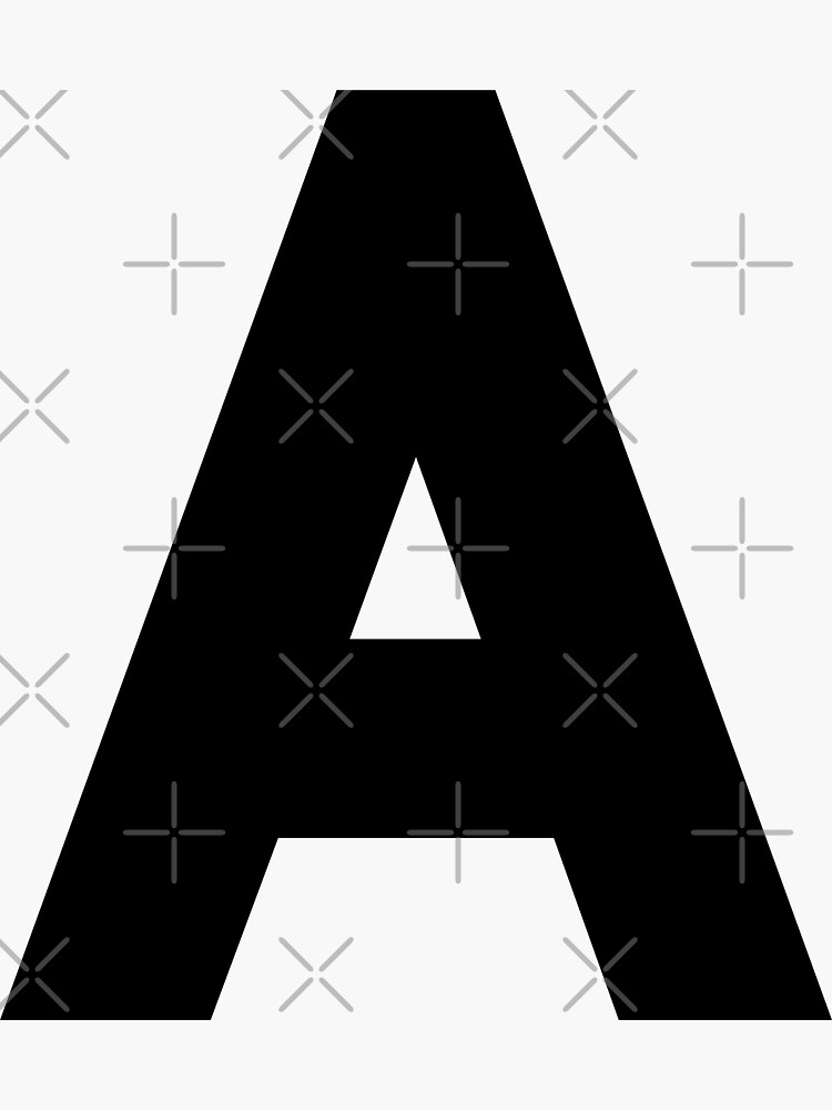 "A Capital Letter, Letter A Uppercase Matching Group Alphabet" Sticker ...