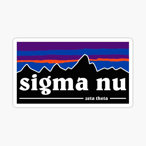 "Sigma Nu, Zeta Theta Mountains - Presbyterian College" Sticker for ...