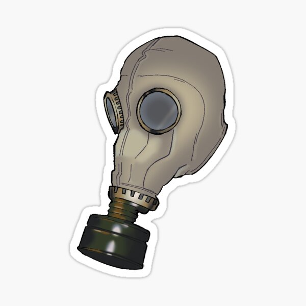 Biohazard Gas Mask Stickers | Redbubble