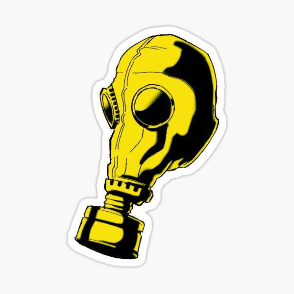 Biohazard Gas Mask Stickers | Redbubble