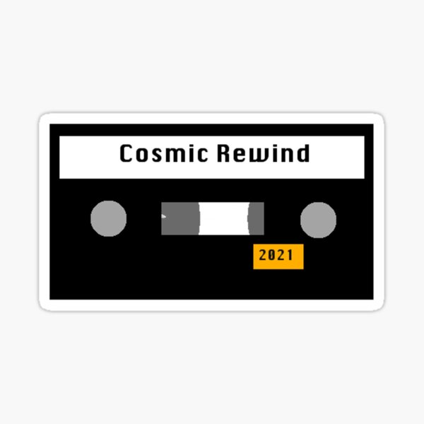 "Cassette Cosmic Rewind of Energy" Sticker for Sale by dyl22 | Redbubble