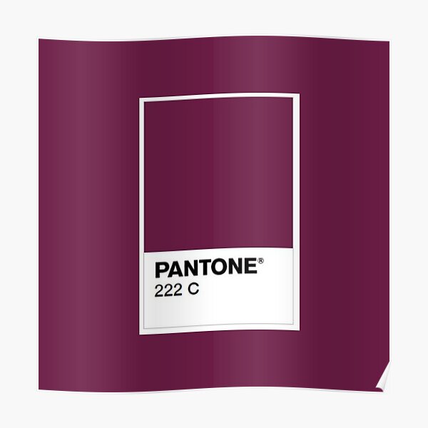 Pantone Color Swatch Posters | Redbubble
