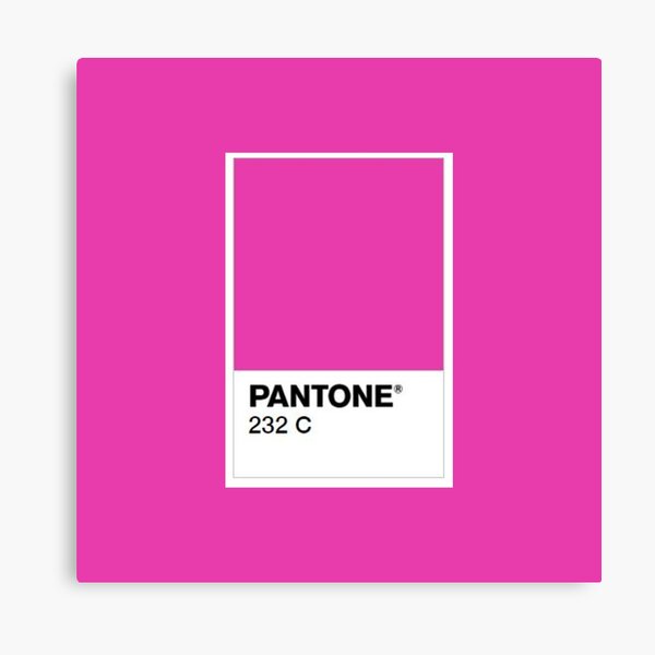 Pantone Colour Swatch Canvas Prints | Redbubble