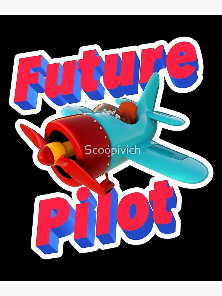 "cartoon plane future pilot" Poster for Sale by Scoopivich | Redbubble