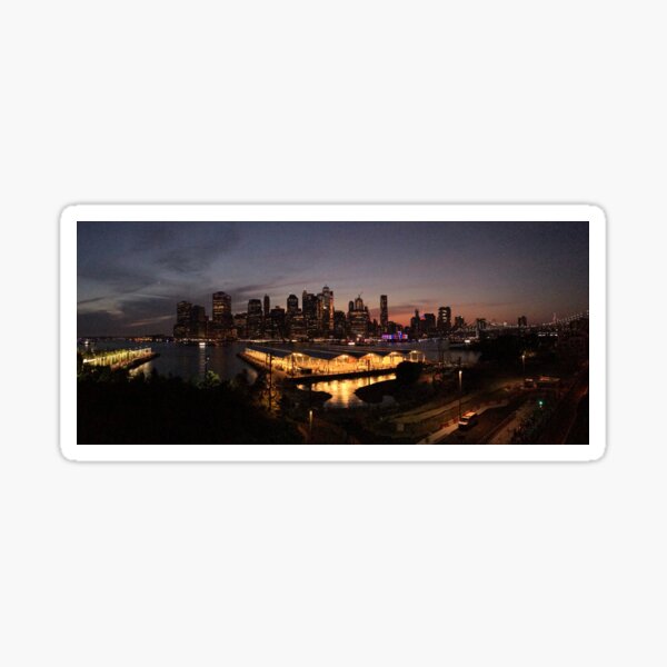 "New York Skyline" Sticker for Sale by haillyf | Redbubble