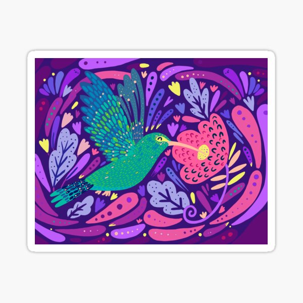 "Colibri" Sticker by mjdaluz | Redbubble