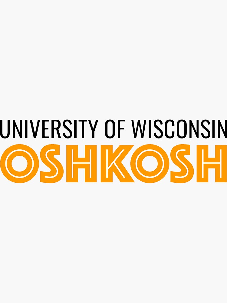 "UW Oshkosh" Sticker by alyssaflitter | Redbubble