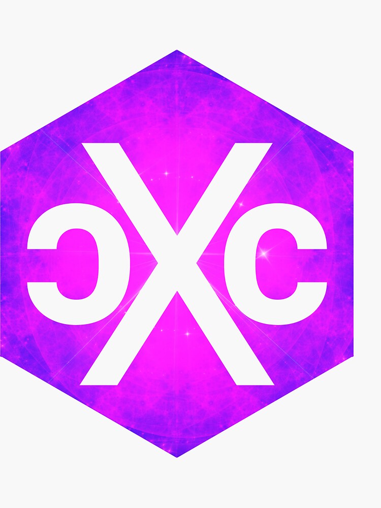 "Fractal Purple cXc Logo | cXc Stickers, Shirts & More" Sticker by ...