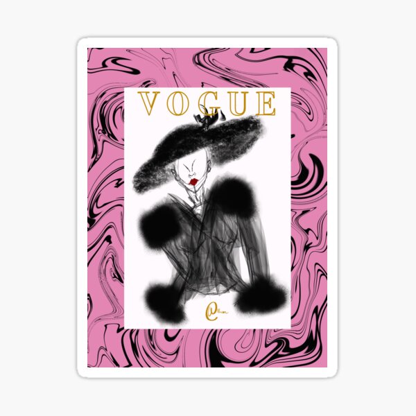 "Vogue" Sticker for Sale by rarelydraws | Redbubble