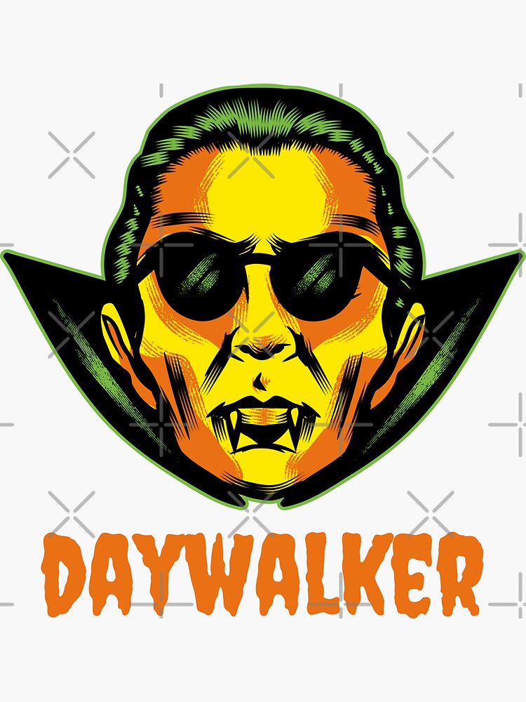 "DayWalker Vampire Undead Halloween Horror Blade" Sticker for Sale by ...